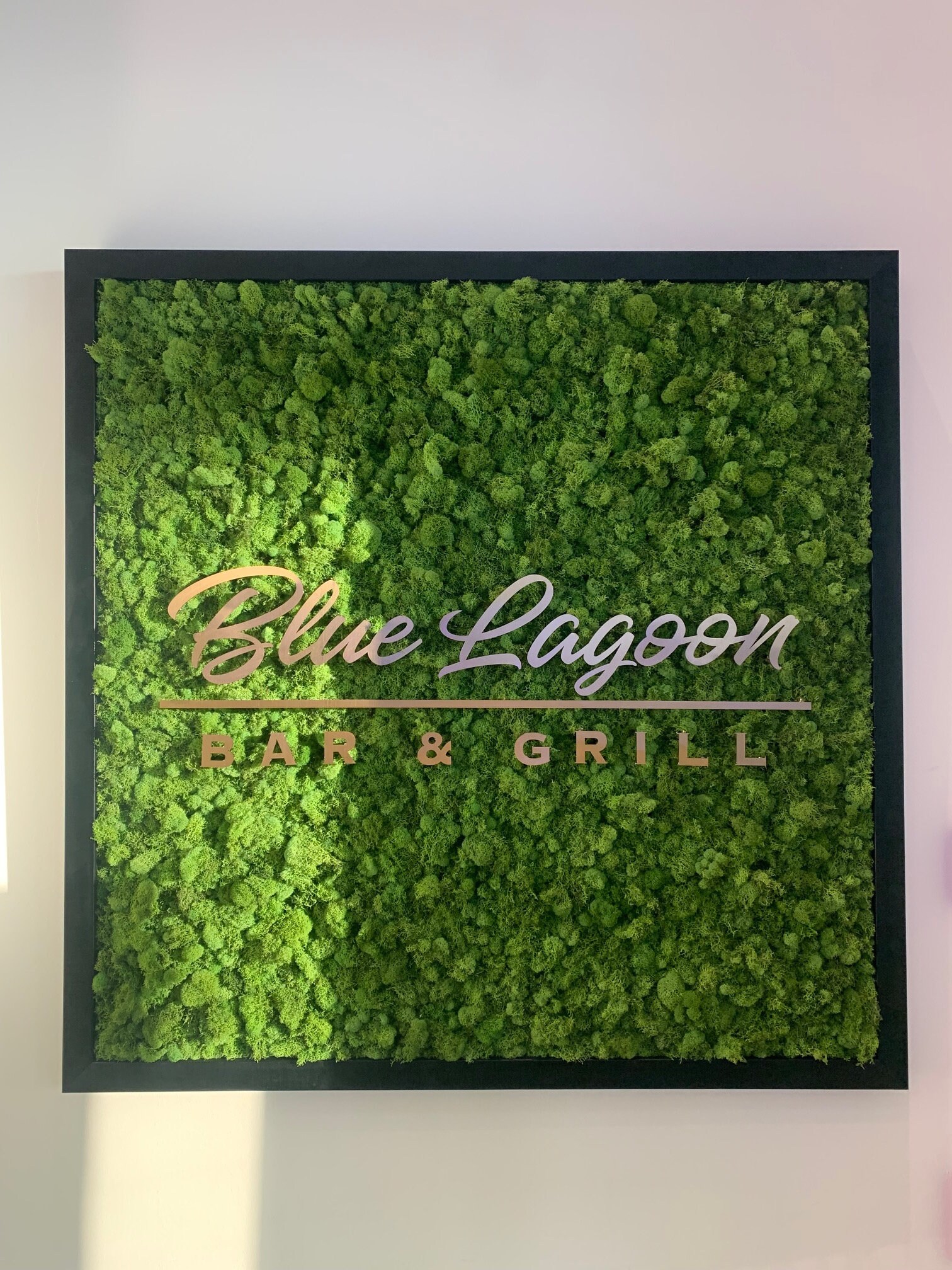 Custom Moss Sign, Metal Letters, Personalized Moss Letters , Minimalist ...