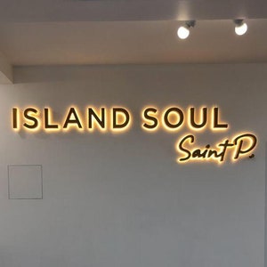 Personalized LED Metal Sign, Custom Backlit Sign, Metal Office Signage ...