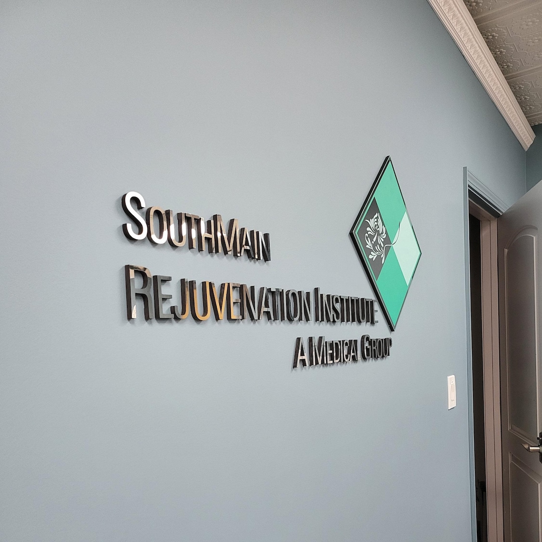 Custom Reception Sign, Lounge Sign, 3d Metal Letters, Custom Logo Sign ...