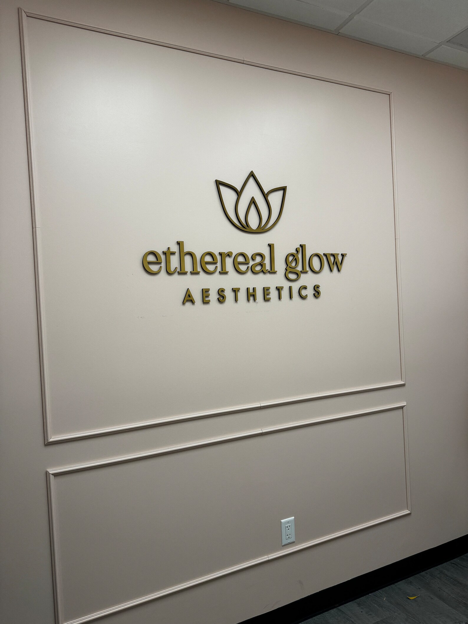Custom 3D Brushed Metal Business Logo Sign, Office Wall Decor - Etsy