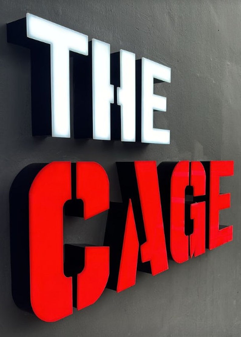 Custom LED Store Sign, Outdoor Led Sign, Custom Frontlit Sign, Wall ...