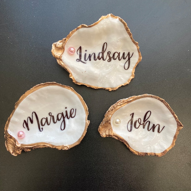 Oyster Shell Place Cards for Wedding or Special Occasion - Etsy