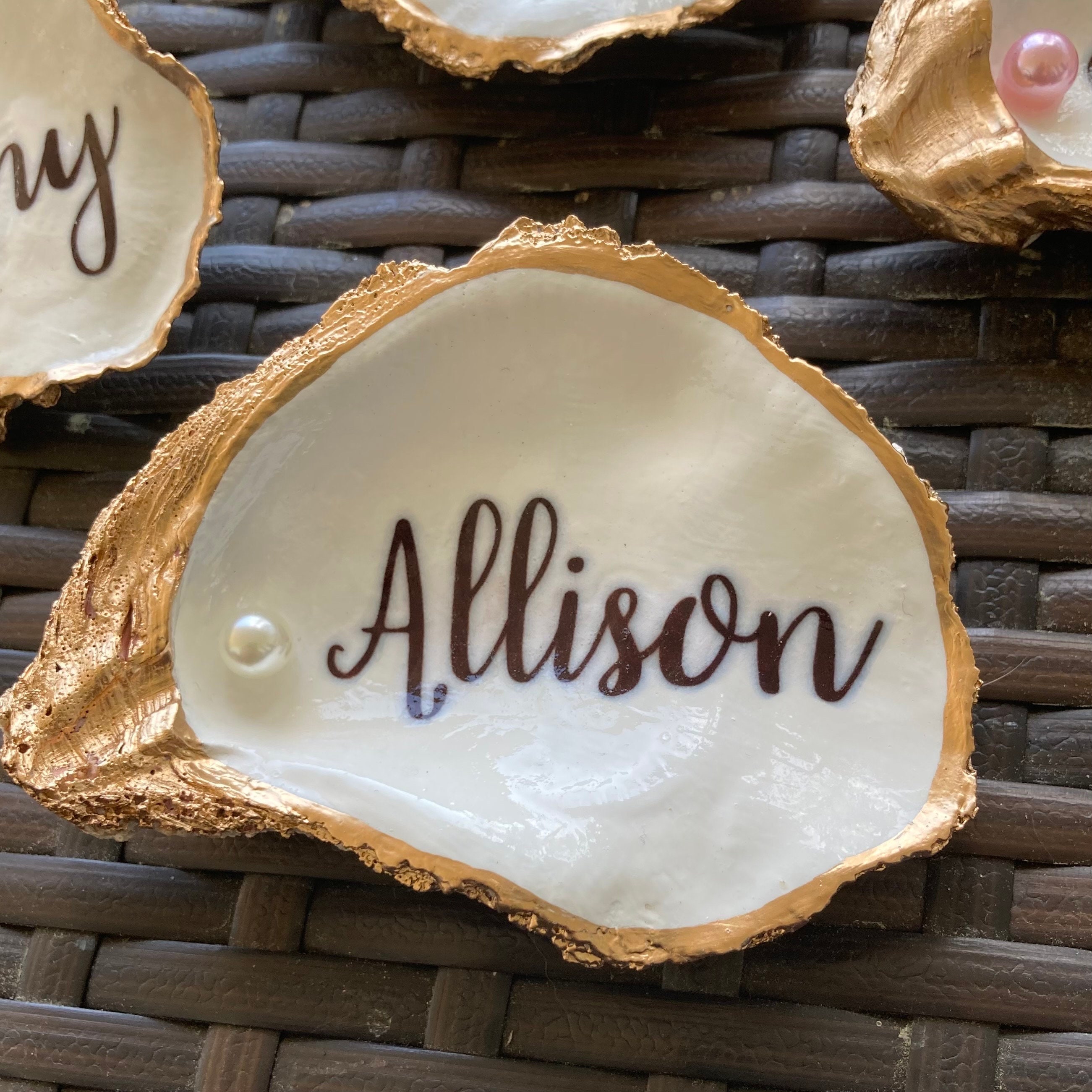 Oyster Shell Place Cards for Wedding or Special Occasion - Etsy