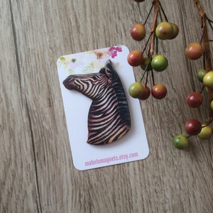 Zebra Needle Keeper,zebra Fridge Magnets,zebra Lover Magnets,zebra ...