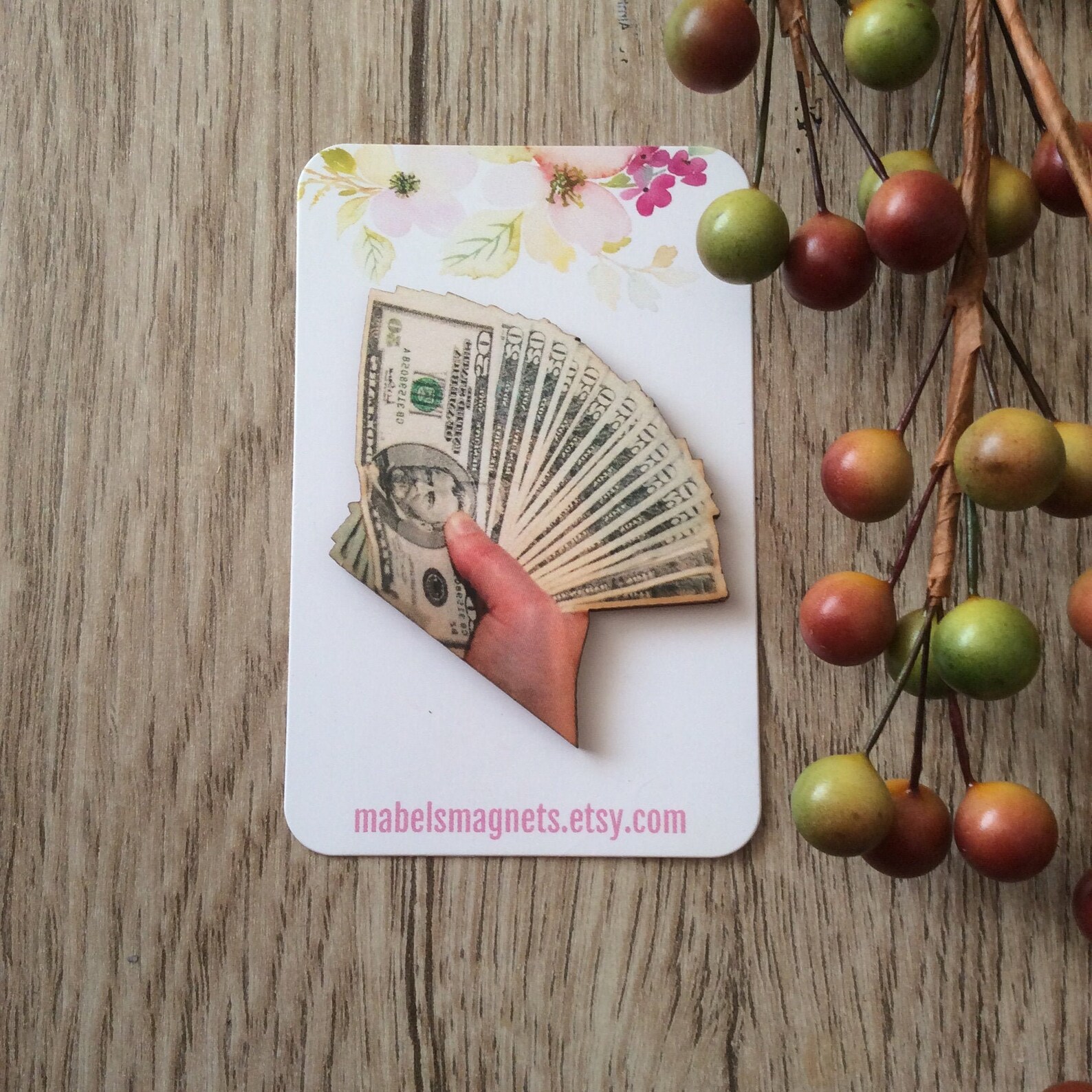 Money Fan Magnets, Fan Magnets,dollar Bill Needle Knack,fan Needle ...