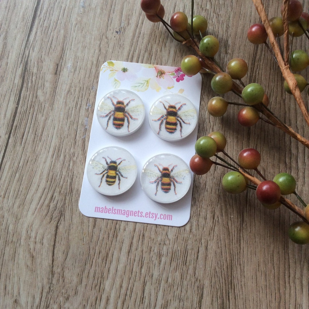 Bee Magnetsbee Gift Ideasbee Lover Magnetssave the Beesbee - Etsy