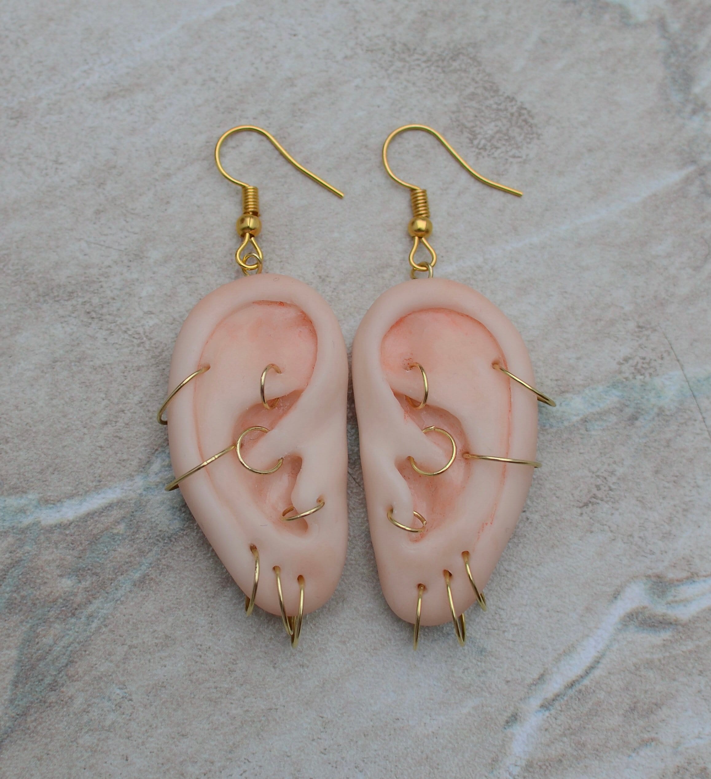 Weird Ear Earrings more Skin Tones | Etsy