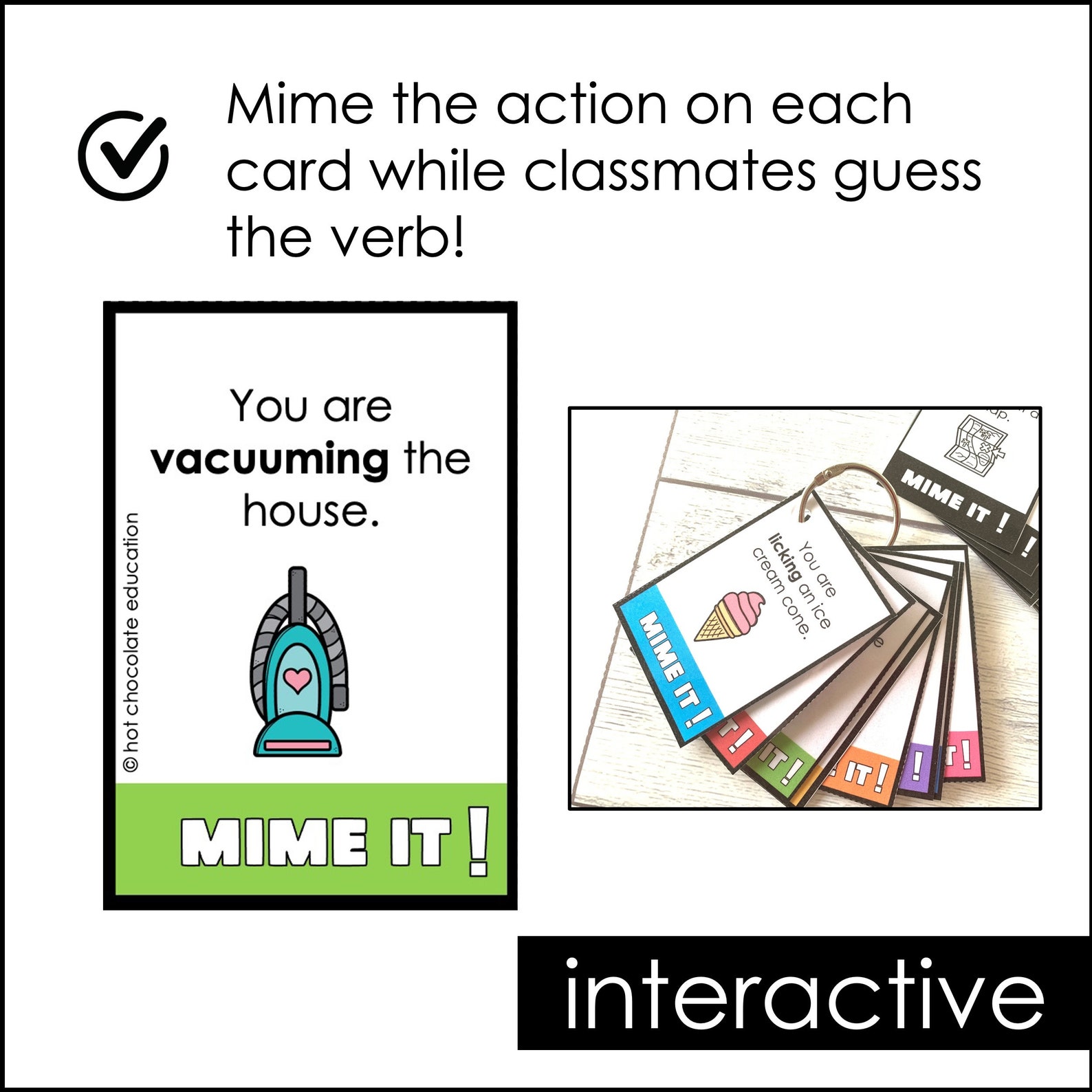 Charades Game Cards for Kids, Printable Charades Party Game, Act It Out ...
