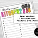 What's in Your Kitchen? Vocabulary Party Game for Kids, A-Z Word Race ...