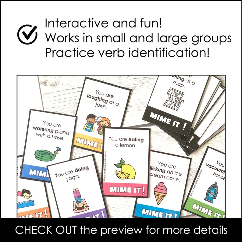 Charades Game Cards for Kids, Printable Charades Party Game, Act It Out ...