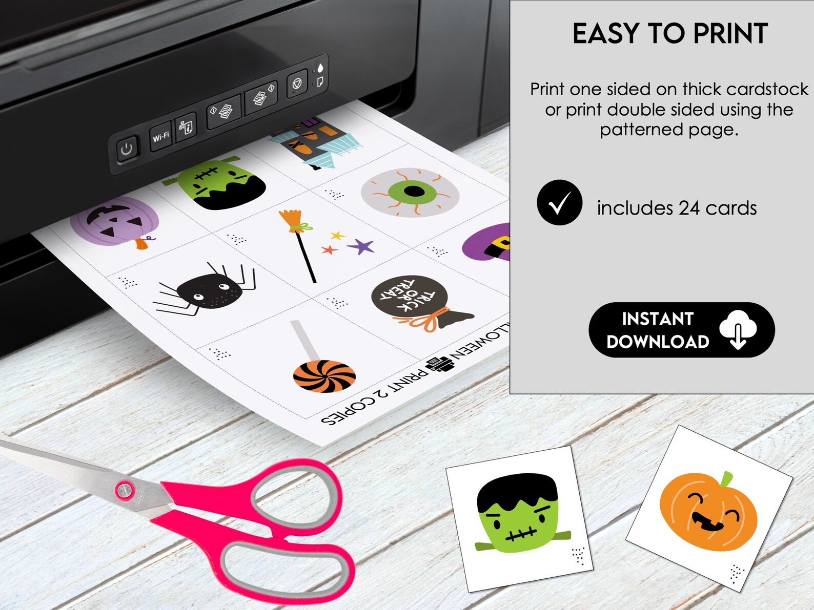 Halloween Matching Game, Spooky Matching Game, Halloween Party Kids ...