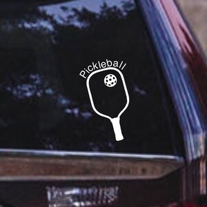 Custom Pickleball Ball and Paddle Decal: Waterproof Vinyl, Car Window ...
