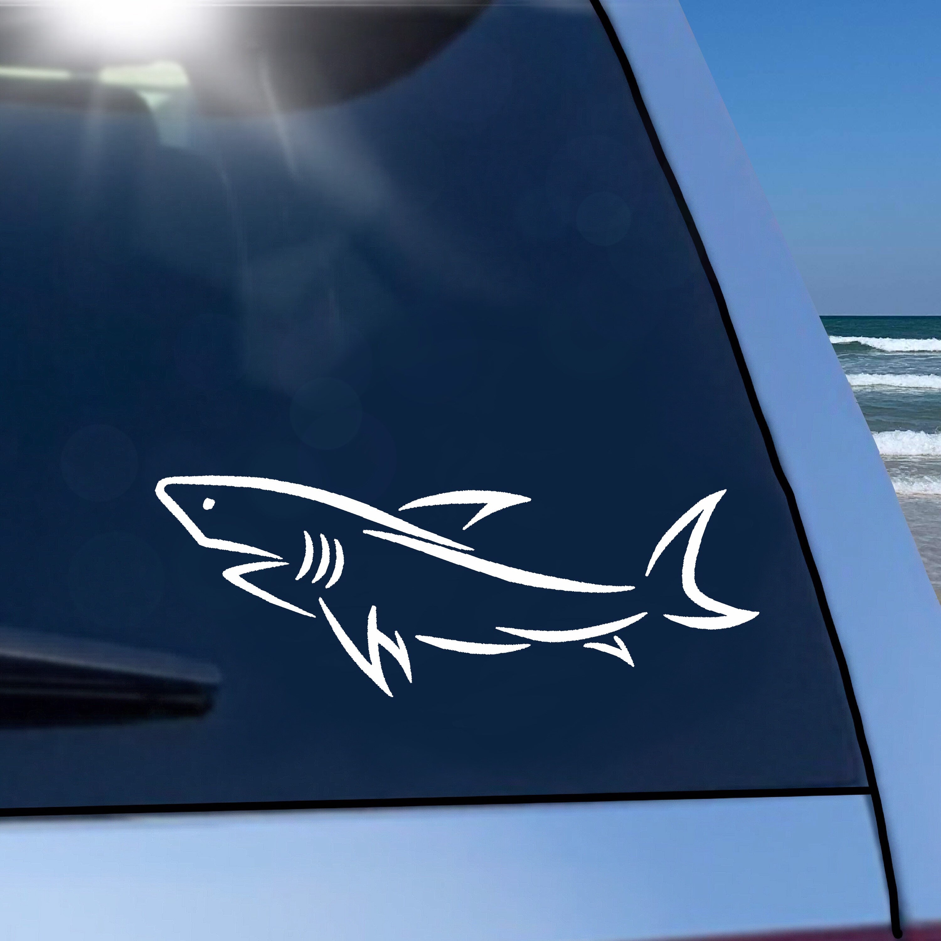 Great White Shark Sticker Decal. Shark Decal. Shark SVG Shark - Etsy
