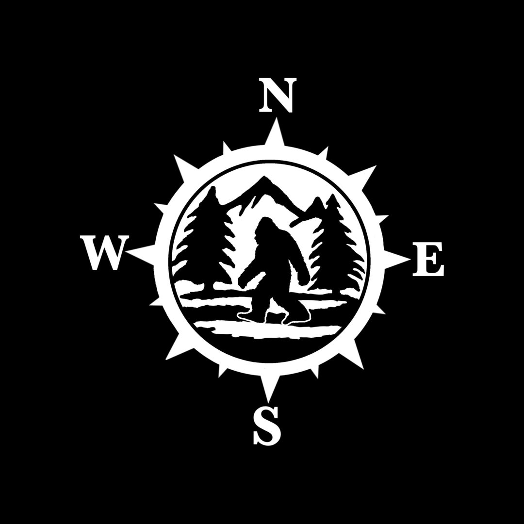 Bigfoot Compass Decal. Perfect for Car Windows or Anything - Etsy