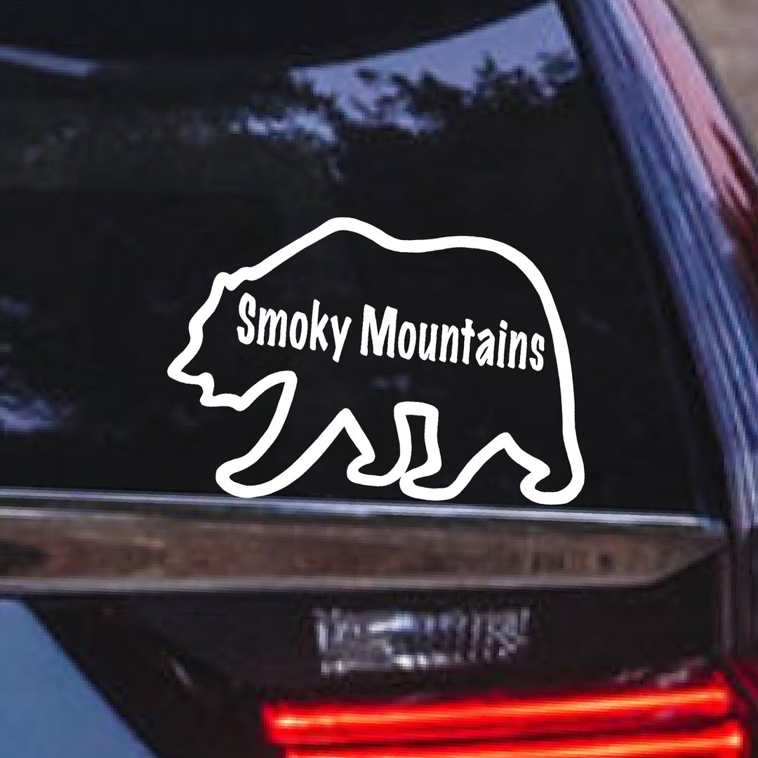 Smoky Mountains Bear Decal Sticker Pigeon Forge Gatlinburg - Etsy