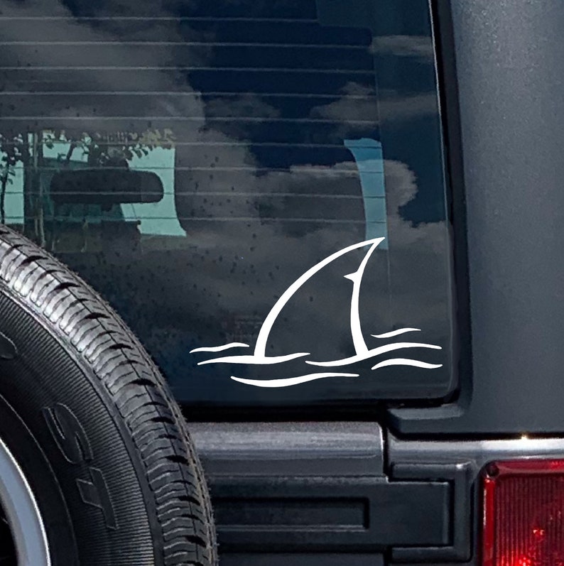 Shark Fin Decal Shark Fin Sticker Shark Fin Shark Decal - Etsy