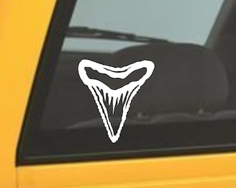 Shark Tooth Vinyl Decal, 4 Styles, Laptop, Phone, Car, Truck, Boat - Etsy