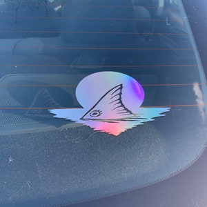Tailing Redfish Decal. Redfish Sticker. Redfish Car Decal. - Etsy