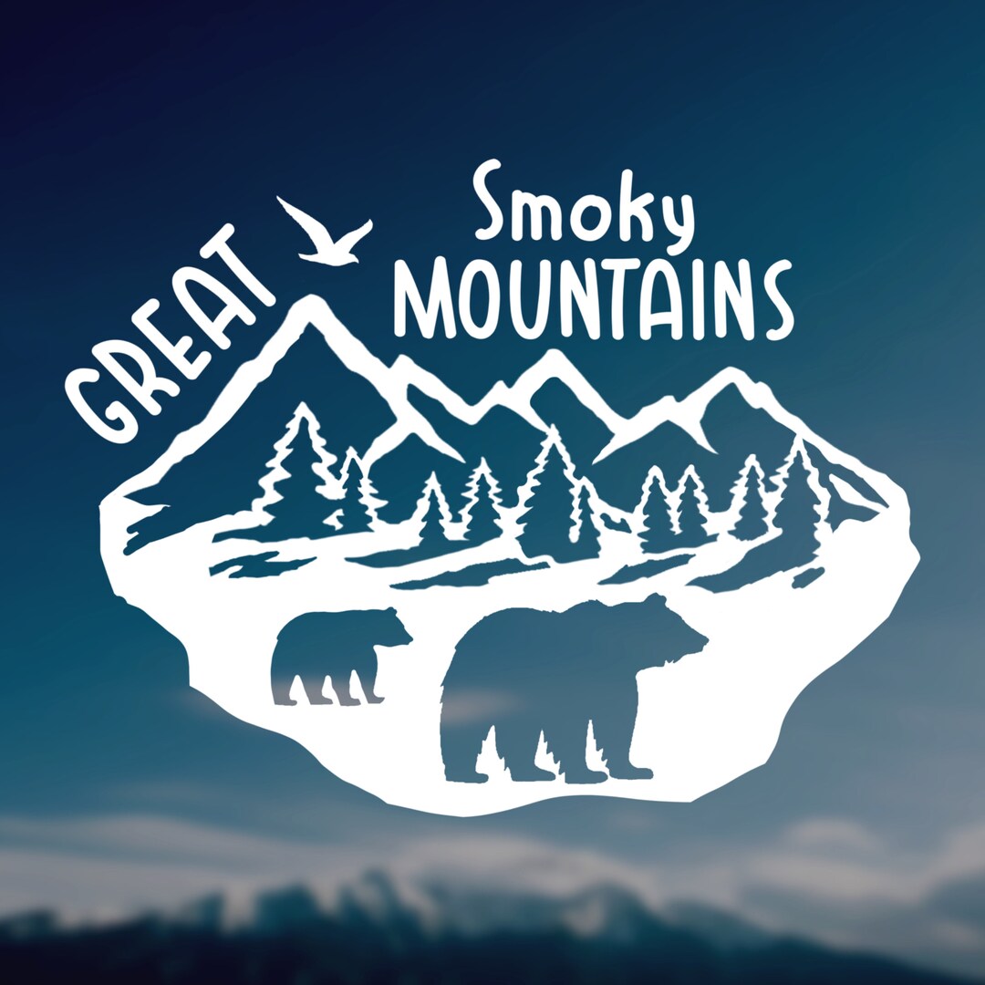 Smoky Mountains Souvenir Decal Sticker. Great Smoky Mountains - Etsy