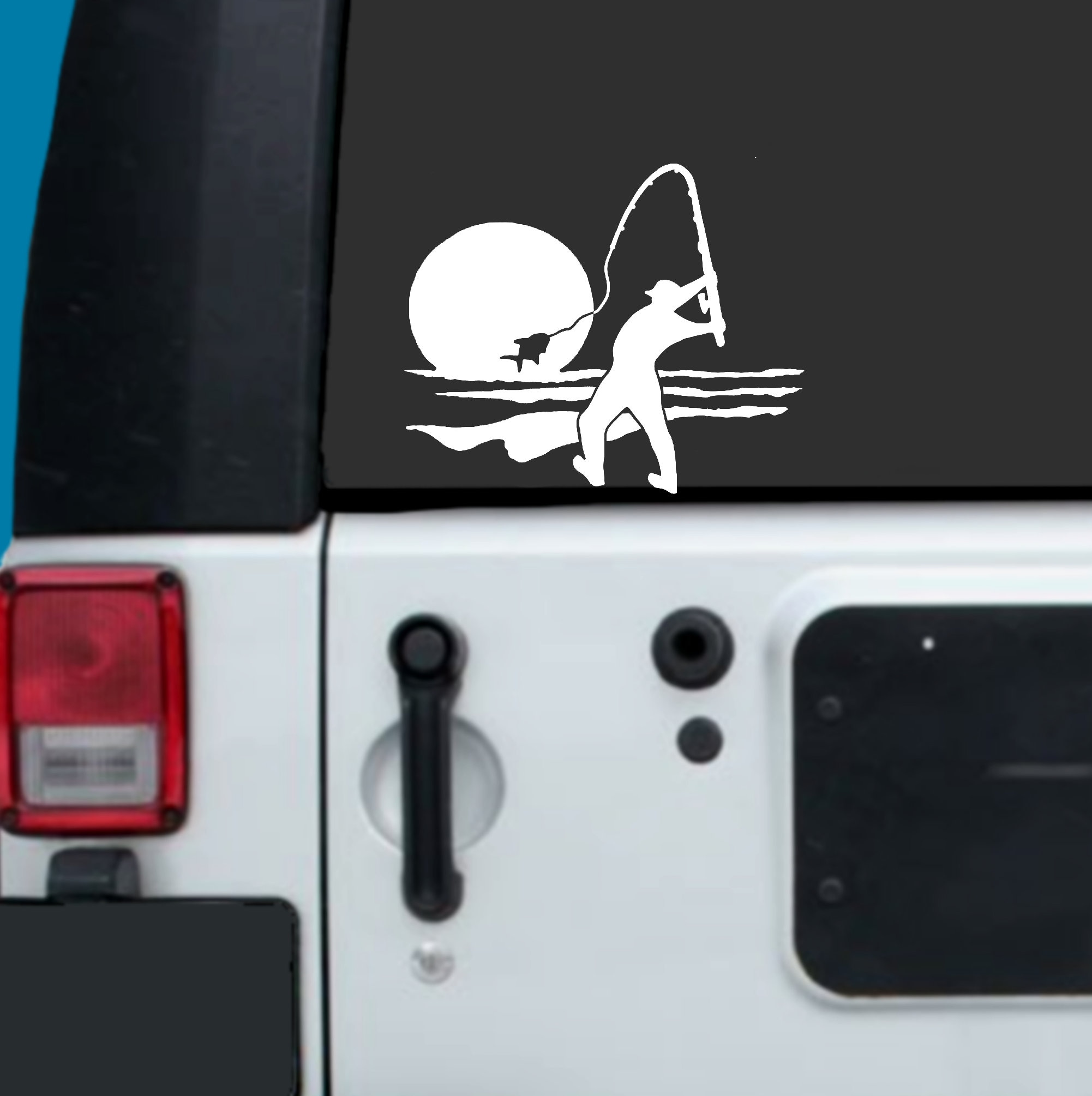 Surf Fishing Decal Sticker for Your Truck or Car Window. - Etsy