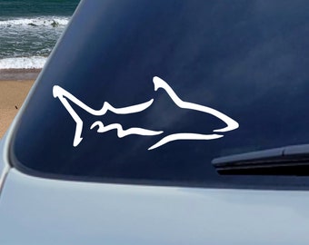 Shark Vinyl Decal - Etsy