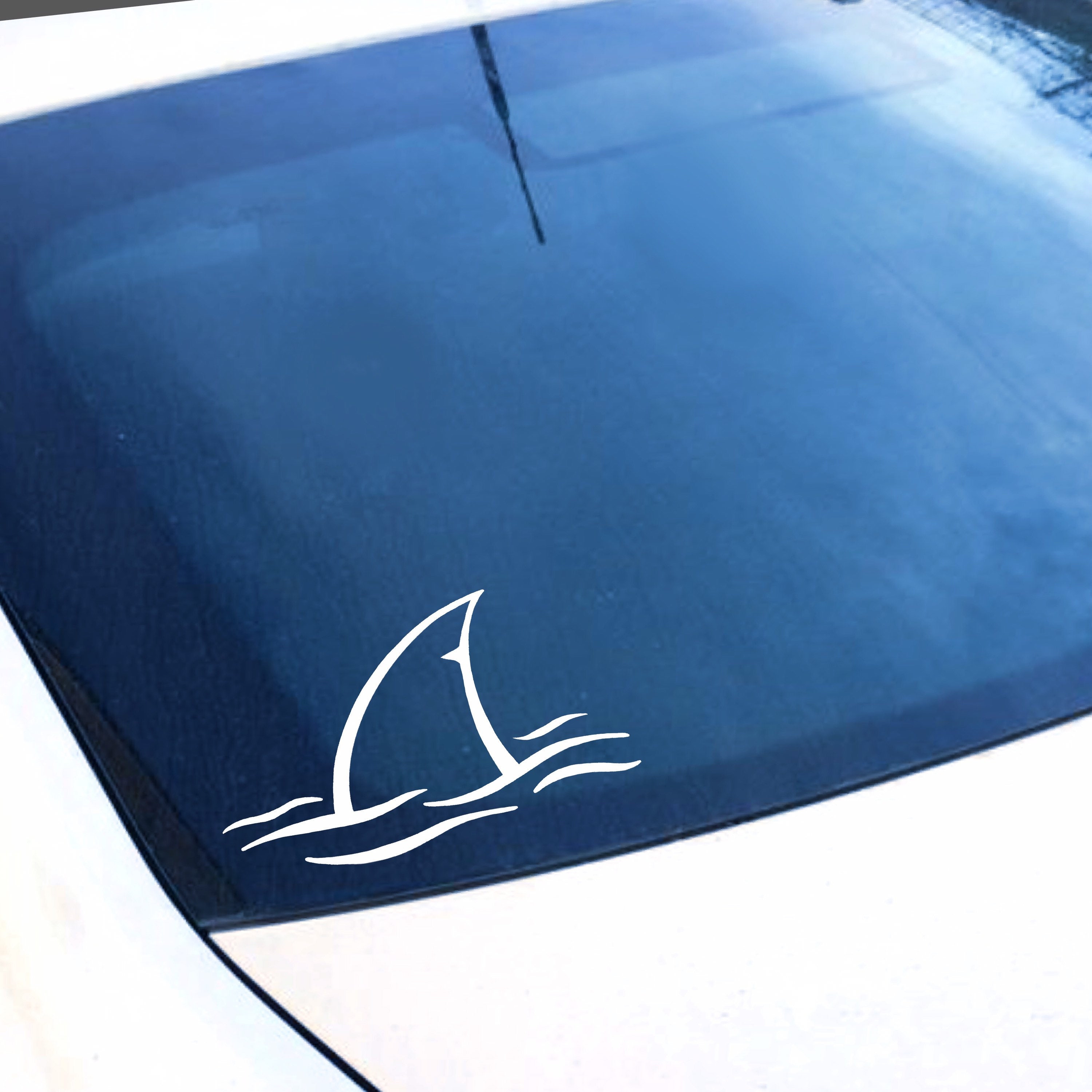 Shark Fin Decal Shark Fin Sticker Shark Fin Shark Decal - Etsy