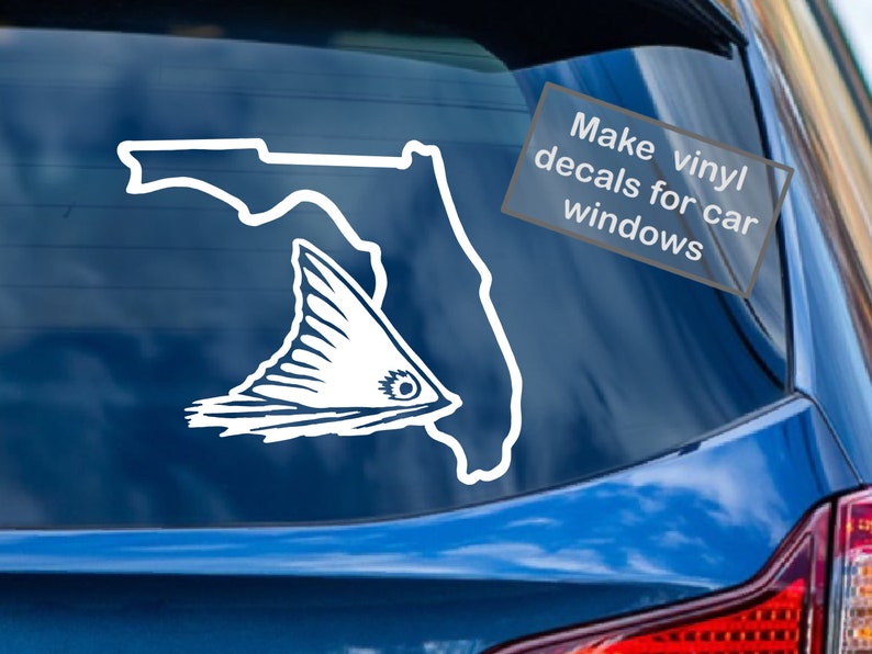 Florida Redfish Tail SVG: Vinyl Decal Cut File (digital Download) - Etsy