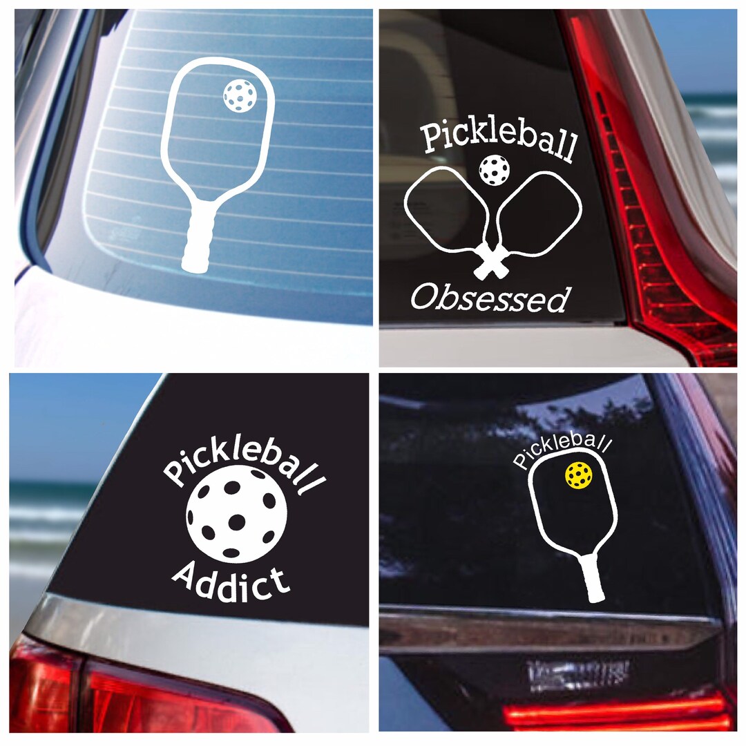 Pickleball Sticker Bundle. Pickleball Stickers for Car Windows ...