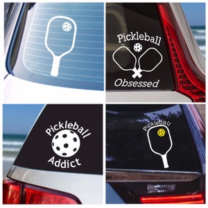 Pickleball Sticker Bundle. Pickleball Stickers for Car Windows ...