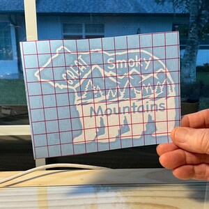 Smoky Mountains Bear Souvenir Decal Sticker. Great Smoky Mountains Car ...