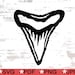 Shark Tooth Svg Image Cut File for Cricut. Use to Make Decals or ...