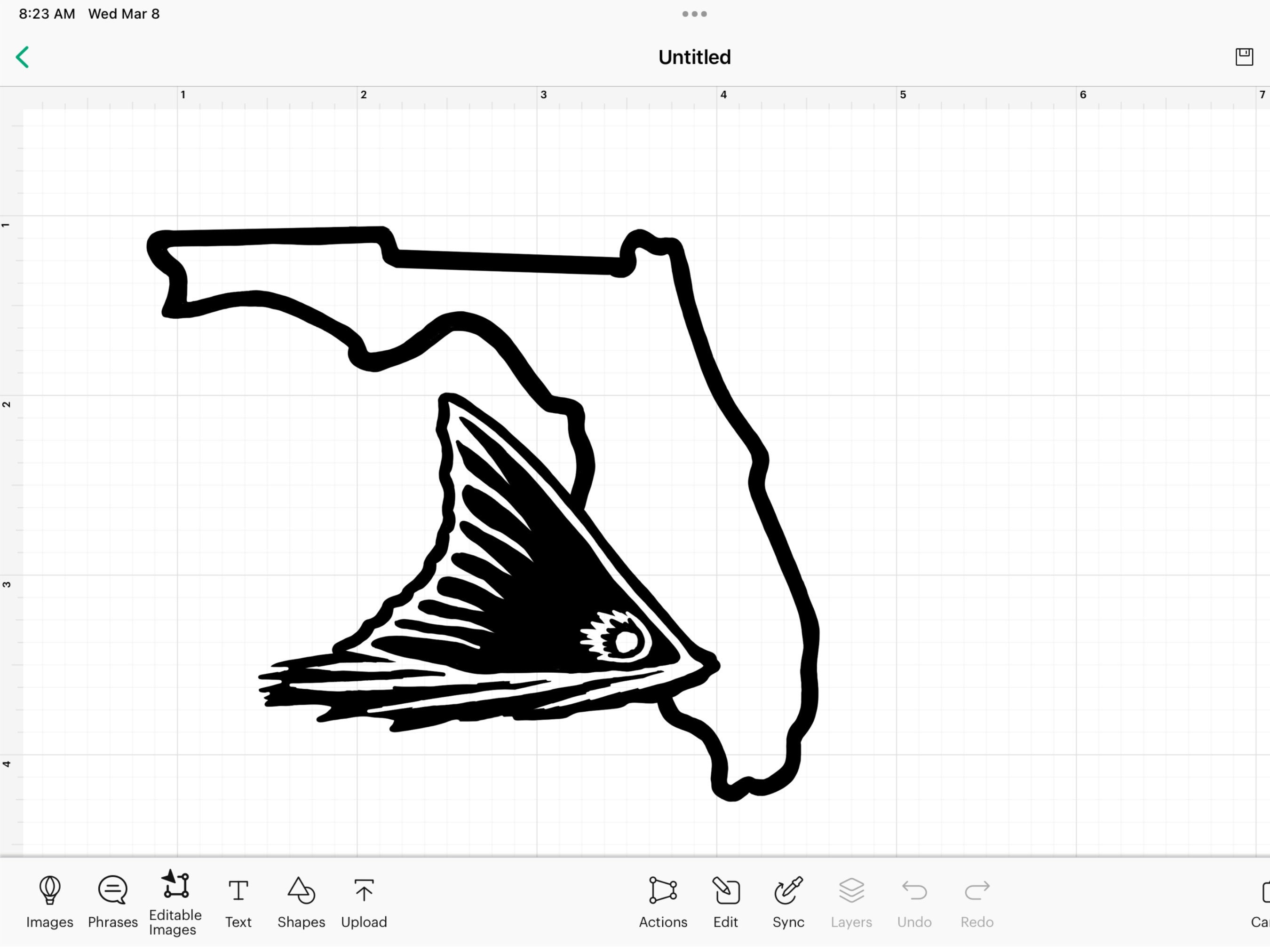 Florida Redfish Tail SVG: Vinyl Decal Cut File (digital Download) - Etsy