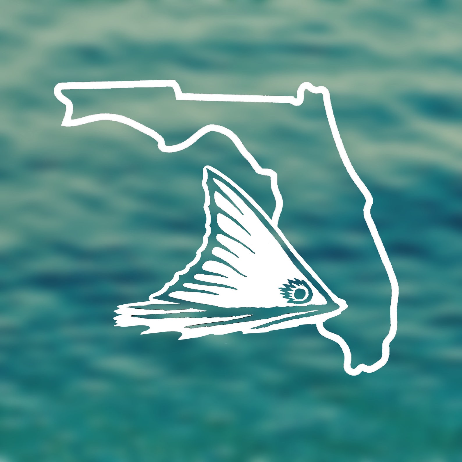 Tailing Redfish Decal Florida Redfish Redfish Car Decal - Etsy