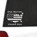 American Flag Decal Sticker One Nation Under God Patriotic - Etsy