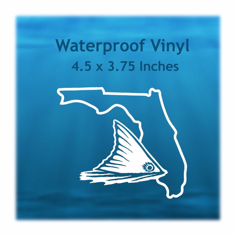 Tailing Redfish Decal Florida Redfish Redfish Car Decal - Etsy