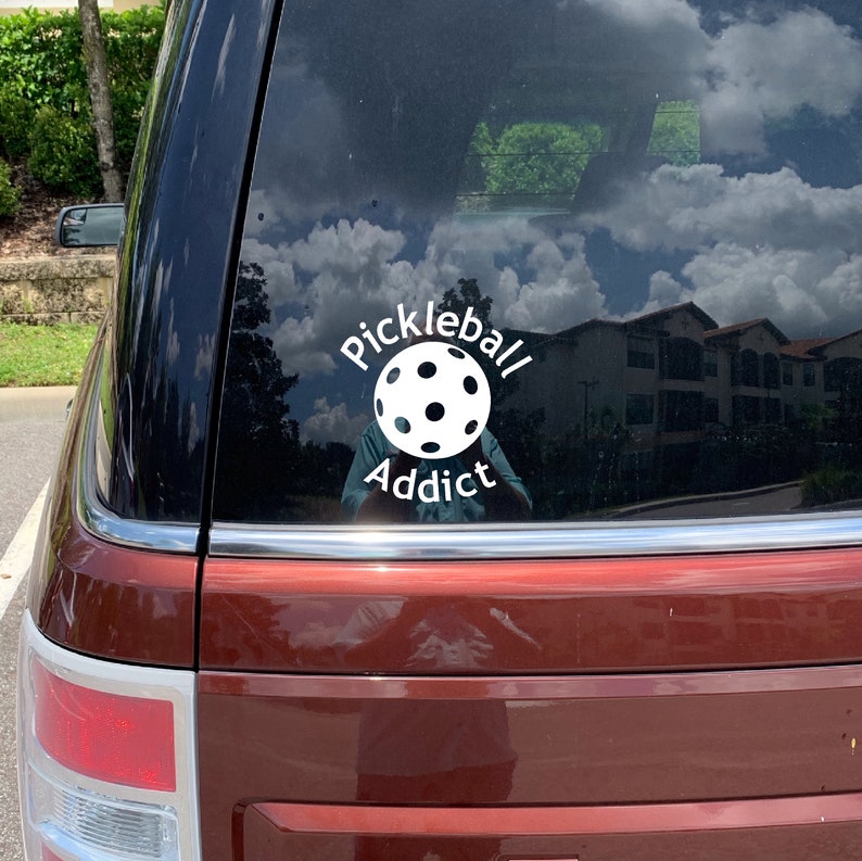 Pickleball Decal Pickleball Sticker Pickleball Addict Vinyl - Etsy