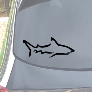 Shark Decal Sticker Bundle. Shark Outline Decal. Shark Fin Decal ...