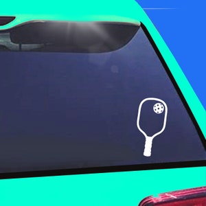 Pickleball Decal Sticker for Pickleball Players. Car Rear Window ...