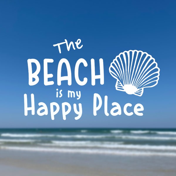 Beach is My Happy Place Stickers - Etsy