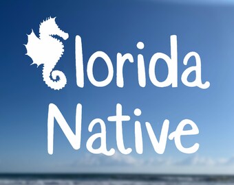 Florida Native Decal | Etsy