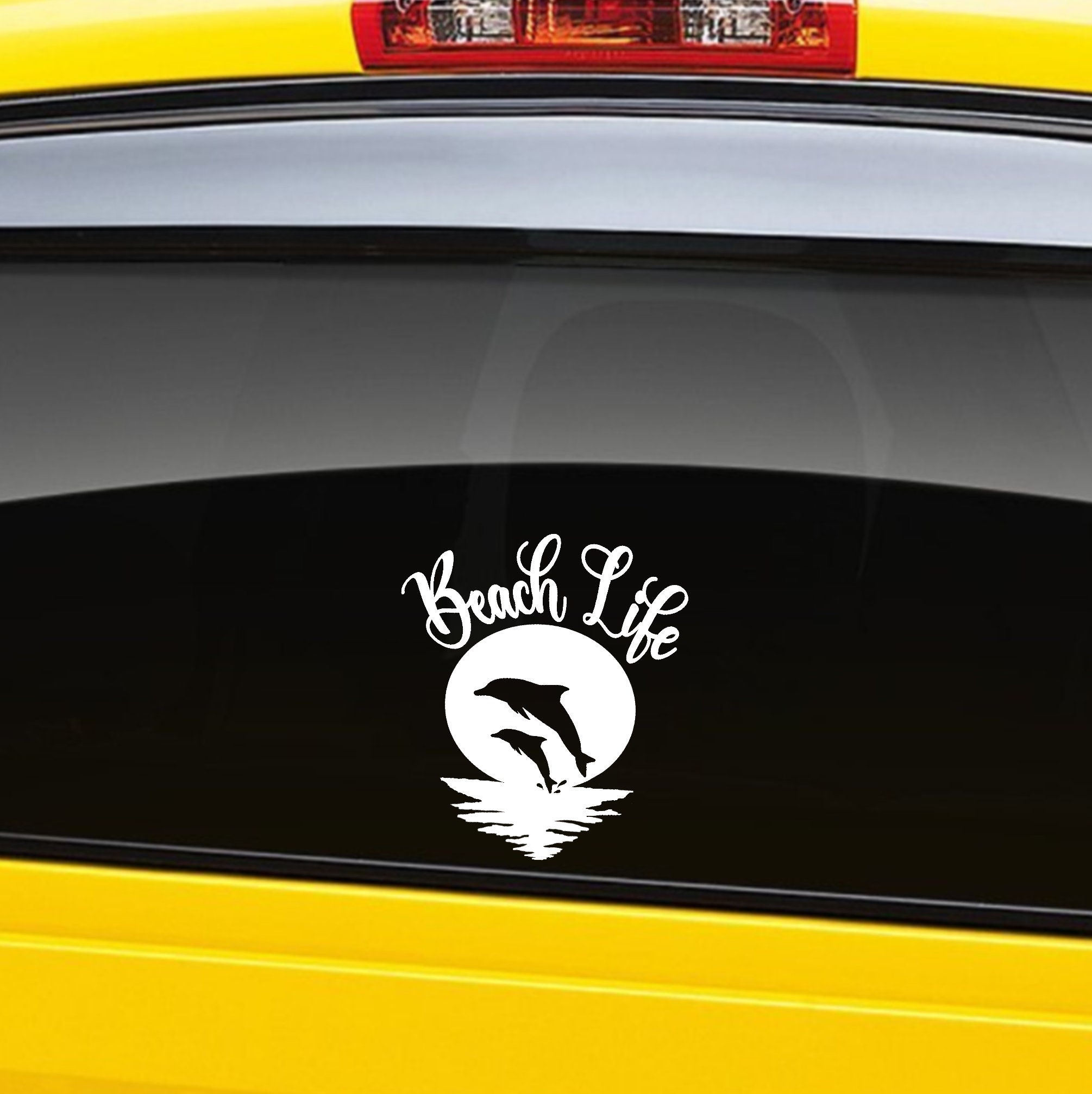 Beach Life Car Decal Sticker | Etsy