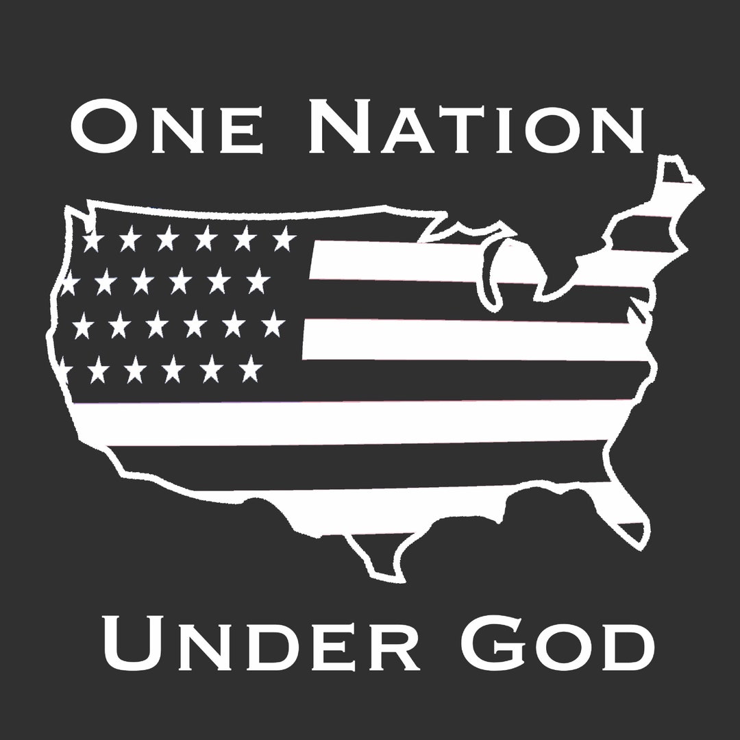 American Flag, Decal Sticker, One Nation, Under God, Patriotic Decal ...