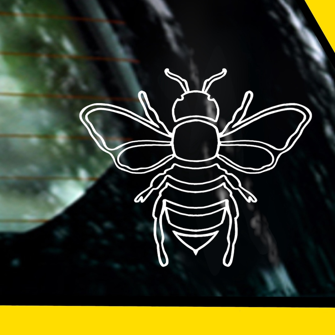 Bee Waterproof Vinyl Decal Sticker for Car, Truck, or Vehicle Rear ...