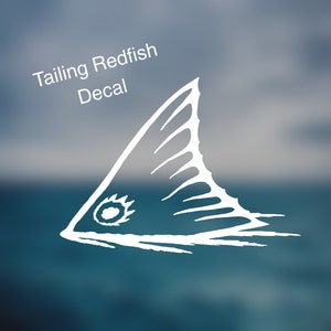 Redfish Decal, Tailing Redfish, Redfish Fishing, Redfish Art, Redfish ...