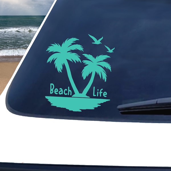 Beach Life Decal - Etsy