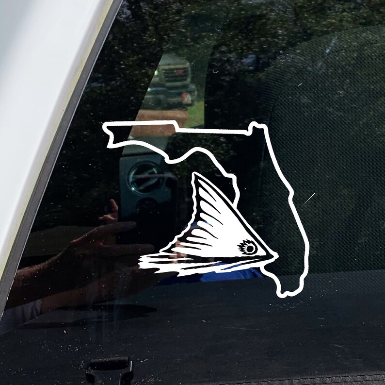 Tailing Redfish Decal Florida Redfish Redfish Car Decal - Etsy