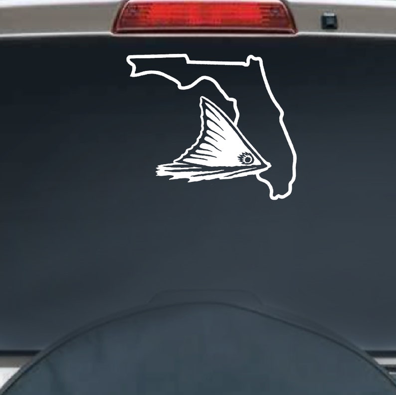 Tailing Redfish Decal Florida Redfish Redfish Car Decal - Etsy