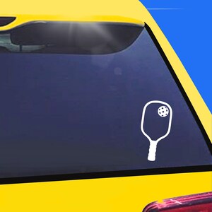 Pickleball Decal Sticker for Pickleball Players. Car Rear Window ...