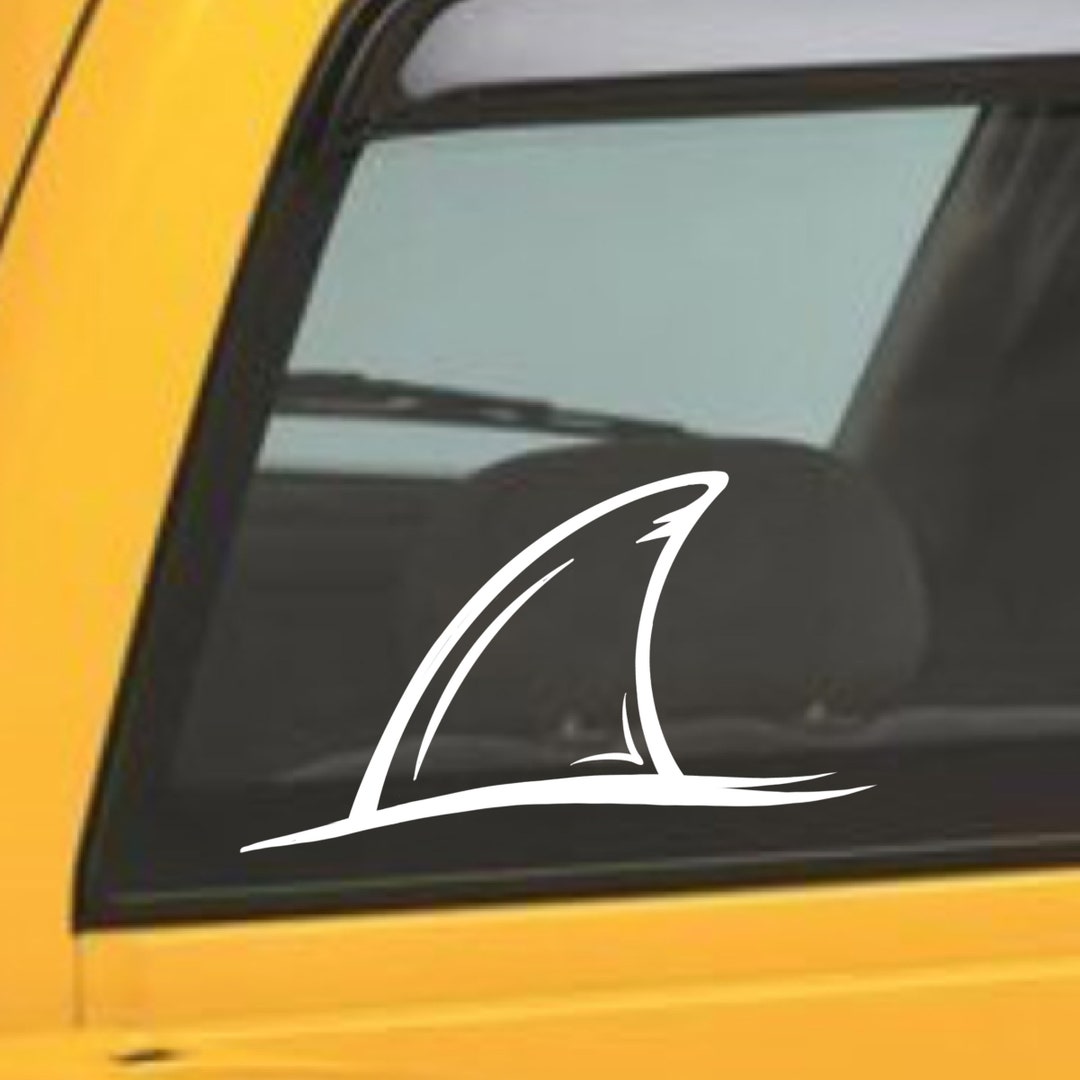 Shark Fin Decal, Shark Fin Sticker, Shark Fin, Shark Decal, Shark ...