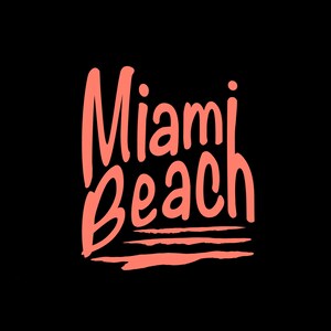 Miami Beach Vinyl Decal - for Your Car Window, Laptop or Waterbottle ...